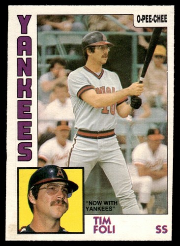 1984 O-Pee-Chee Tim Foli New York Yankees #342 | eBay