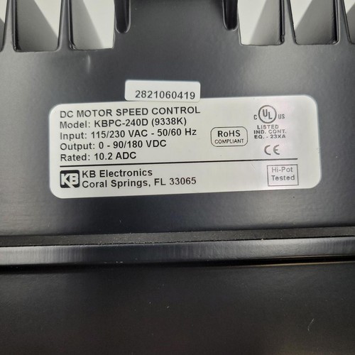 KB ELECTRONICS PENTA DRIVE DC MOTOR SPEED CONTROL KBPC-240D | eBay