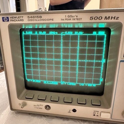 Hewlett Packard HP 54615B Oscilloscope 500 MHz 1 GS/s Dual Channel ...