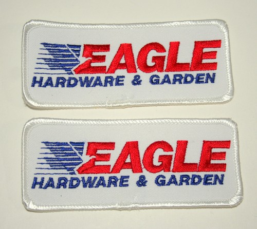 Lot of 2 Vintage Eagle Hardware & Garden Store Patch New NOS 1970s | eBay