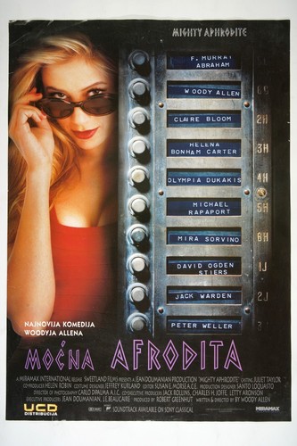 MIGHTY APHRODITE Original CRO movie poster 1995 WOODY ALLEN MIRA ...