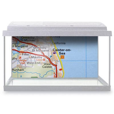 Fish Tank Background Caister-on-Sea Norfolk Travel Map #50431 | eBay
