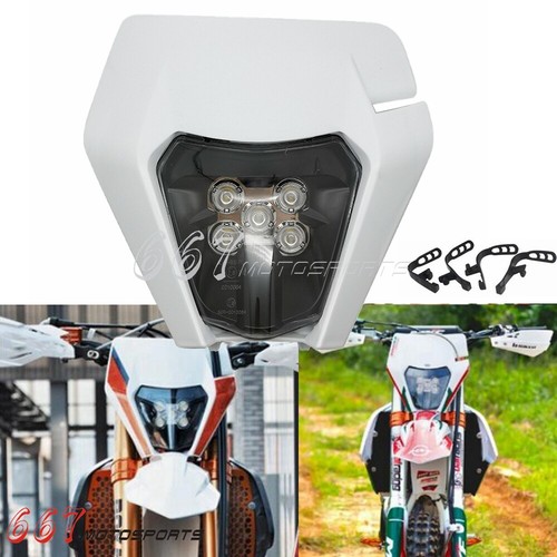 E8 LED Headlight For KTM XCW EXC XCF XC SX SXF 150 250 300 350 500 530 ...