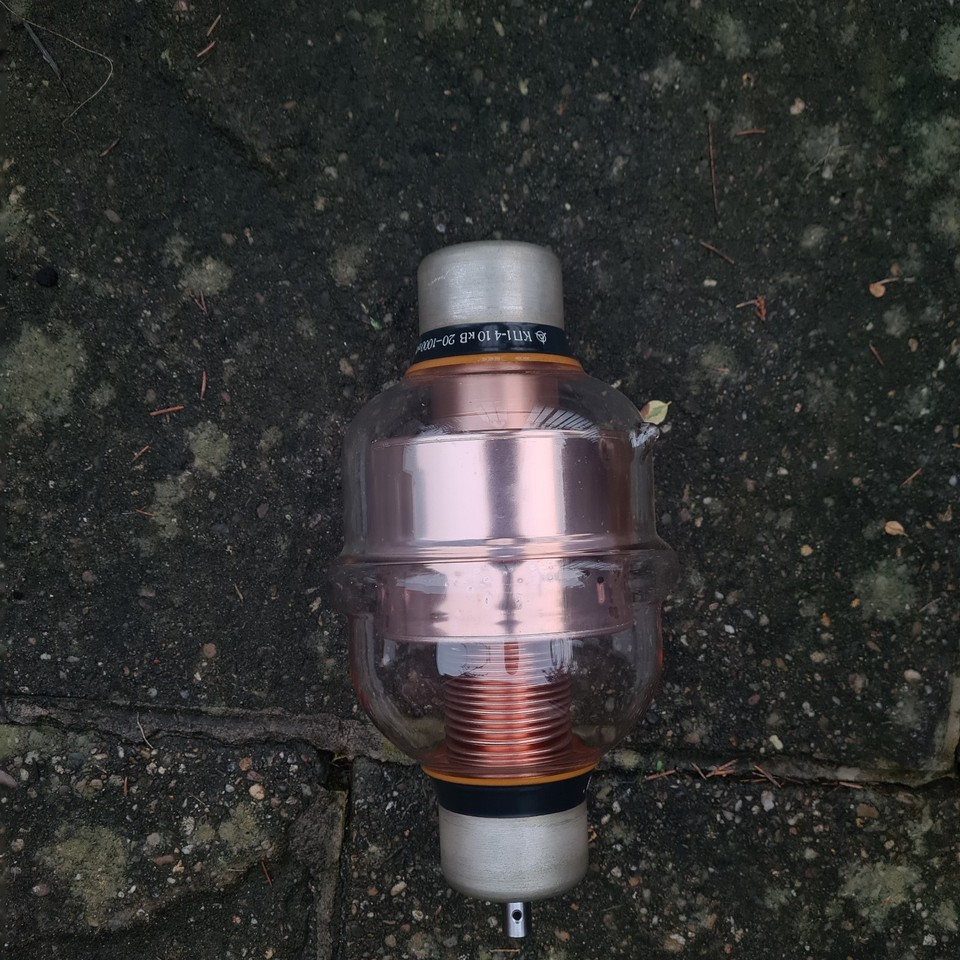 HUGE VARIABLE CAPACITOR 10 TO 1000 pF HIGH VOLTAGE 10 kV RUSSIAN MADE ...