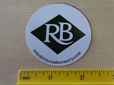 BEER Collectible STICKER ~ ~ RINCON Brewery ~ Carpinteria, CALIFORNIA ...