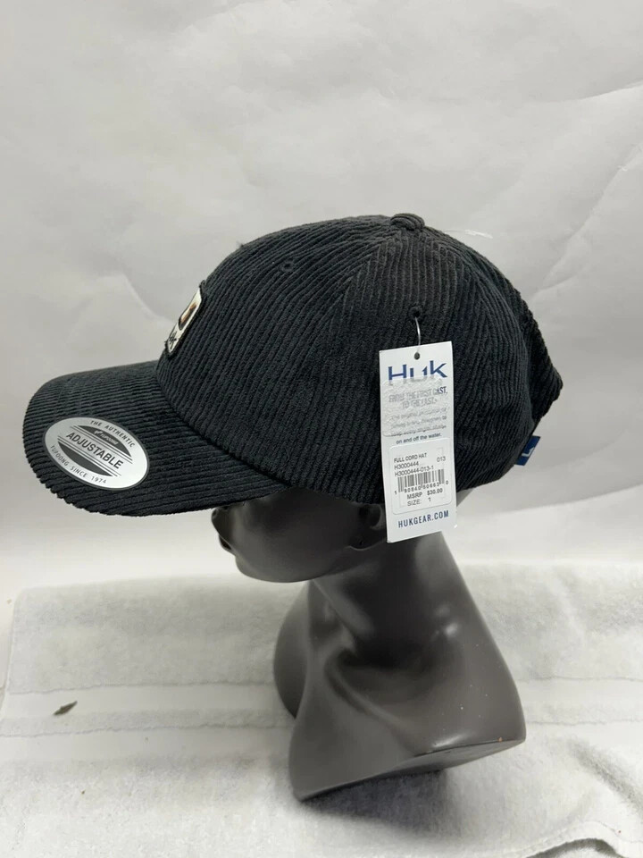 HUK The Classics Full Corduroy One Size Cotton Men's Ball Cap Hat (YB ...