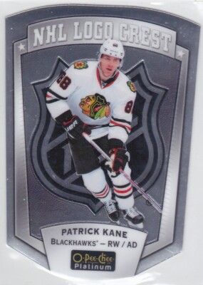16/17 OPC PLATINUM..PATRICK KANE..NHL LOGO CREST..DIE CUT..# NHLLD-9 ...