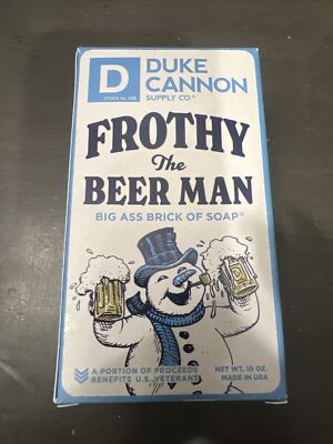 Duke Cannon Frothy The Beer Man Soap 10 Ounce Bar Sandalwood Scent ...