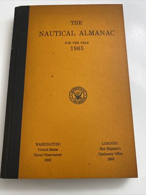 Vintage The Nautical Almanac 1965 - For Training Purposes Correction ...