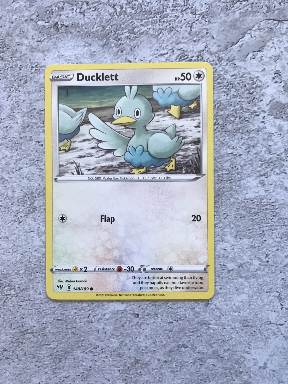 Pokémon TCG Ducklett Darkness Ablaze 148/189 Regular Common | eBay