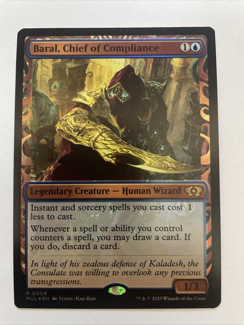 MTG Baral, Chief of Compliance Multiverse Legends 138 Foil Rare for ...