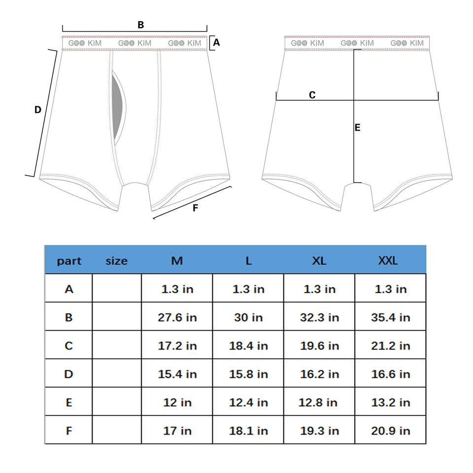 5PK Men's Soft Cotton Boxer Briefs Fly Front Underwear Size: L. Fit for ...
