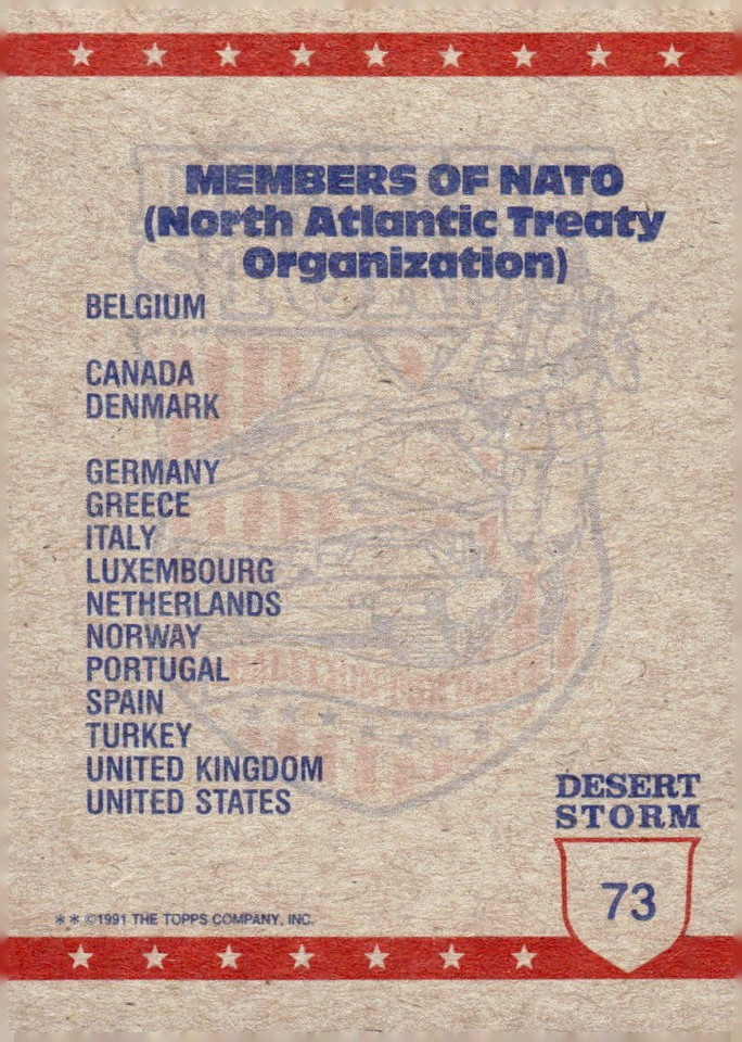 1991 Topps-Desert Storm #73 - Machine Gunner | eBay