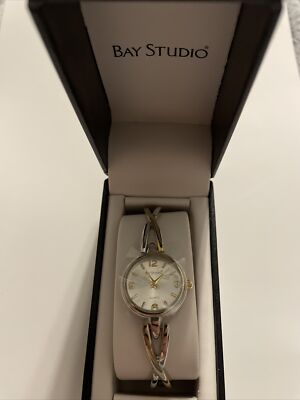 Bay Studio Quartz Silver Watch In Box | eBay