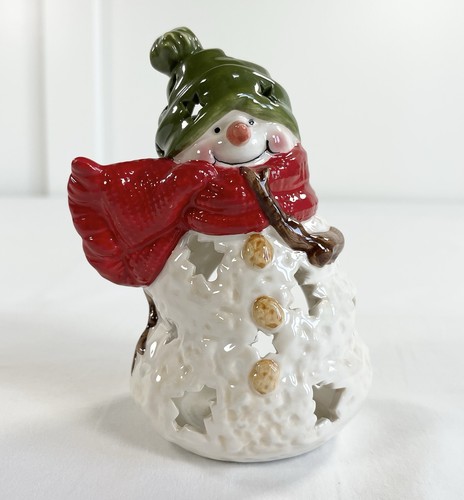 Hallmark Snowman Tea Light Votive Holder Jan Karon Collection Mitford ...