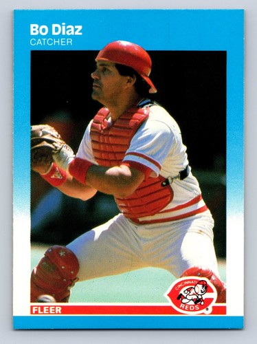 1987 Fleer #200 Bo Diaz Cincinnati Reds - NM/MT | eBay