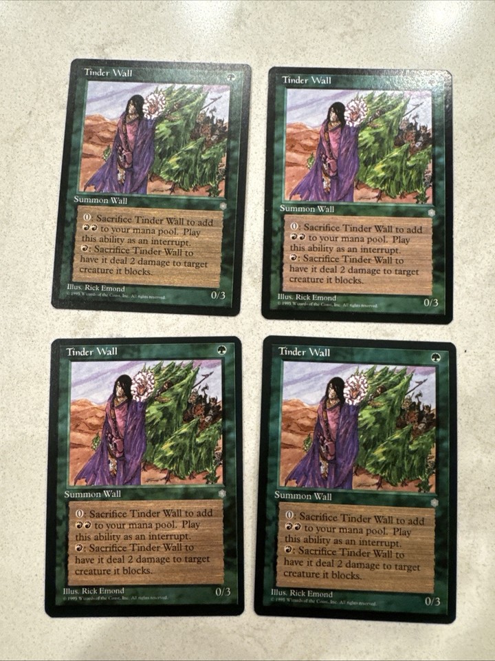 Magic the Gathering MTG Tinder Wall Set Of 4 Cards | eBay