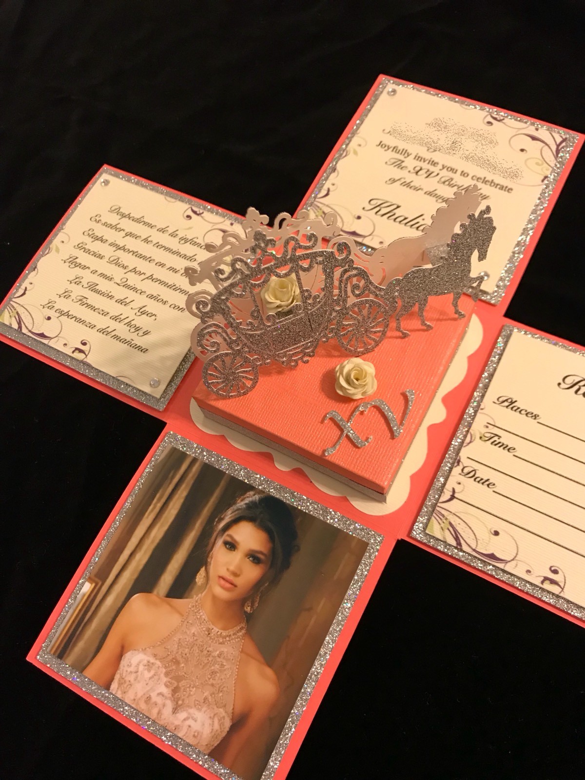 QUINCEAÑERA, SWEET 16, WEDDING OR ANY OCCASION, EXPLODING BOX ...