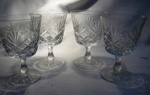 EDINBURGH CRYSTAL OBAN 4 X WINE GLASS | eBay
