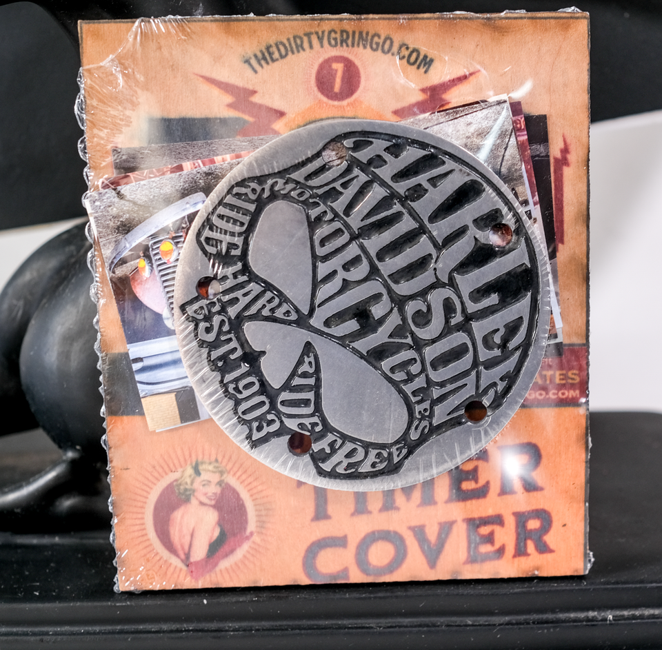 Custom Engraved 1903 Retro Skull Timing Points Cover Twin Cam Harley ...