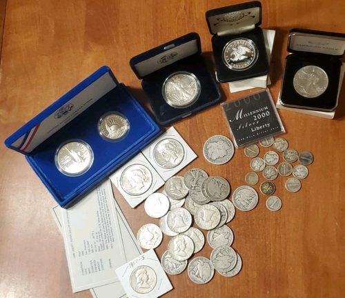 US silver coin lot. | eBay