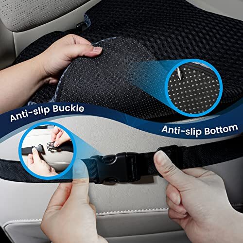 Car Booster Seat for Driver Adult Cushions Heightening Height Boost Mat ...
