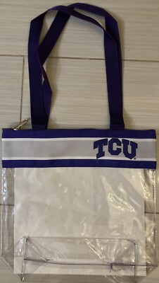 TCU Clear Carry Stadium Bags NEW 12 X 12 | eBay