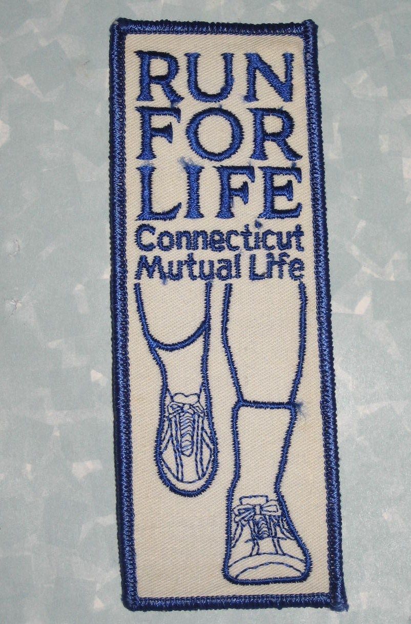 Run For Life Patch - Connecticut Mutual Life - vintage | eBay