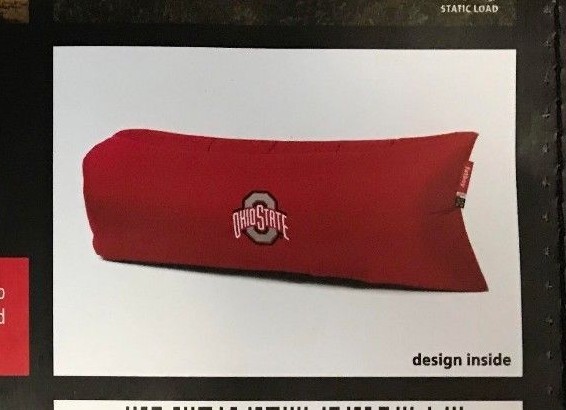 Lamzac Fatboy Ohio State Buckeyes Inflatable Lounge Seat NEW OSU ...