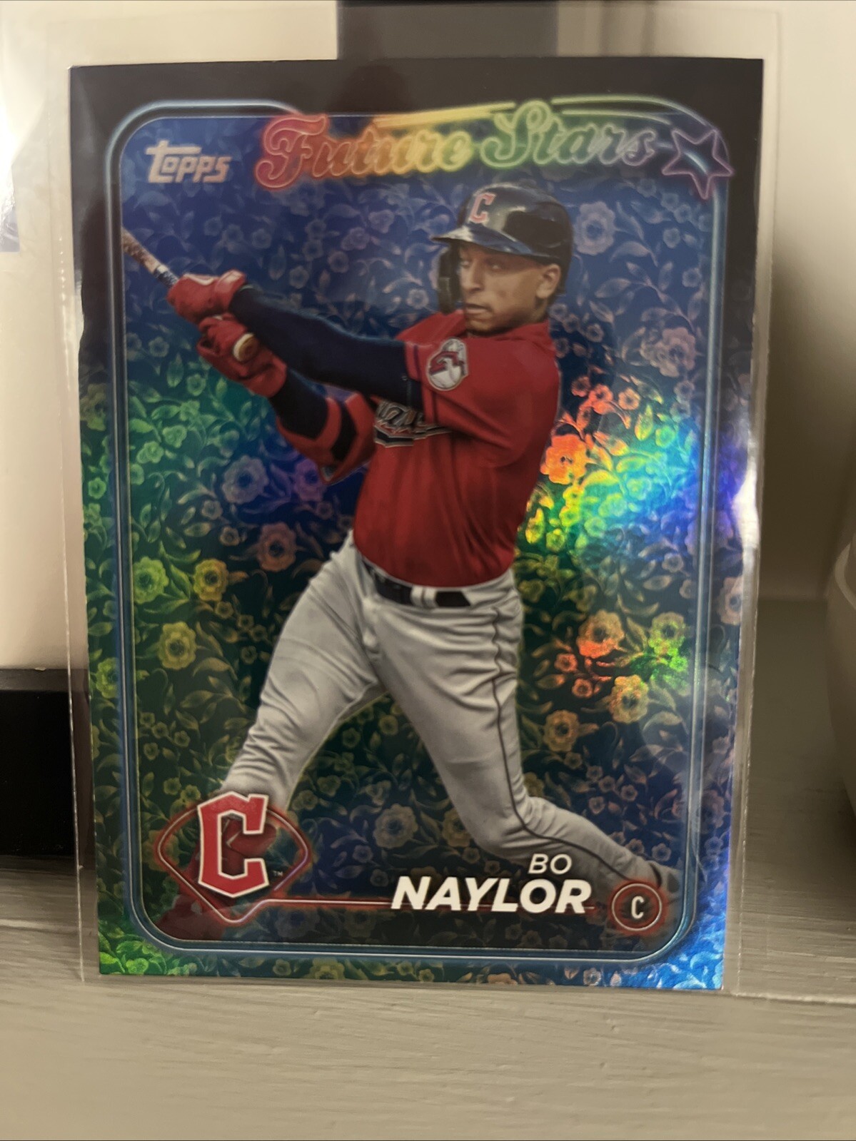 2024 Topps Series 1 - Future Stars #191 Bo Naylor Spring Flowers ...