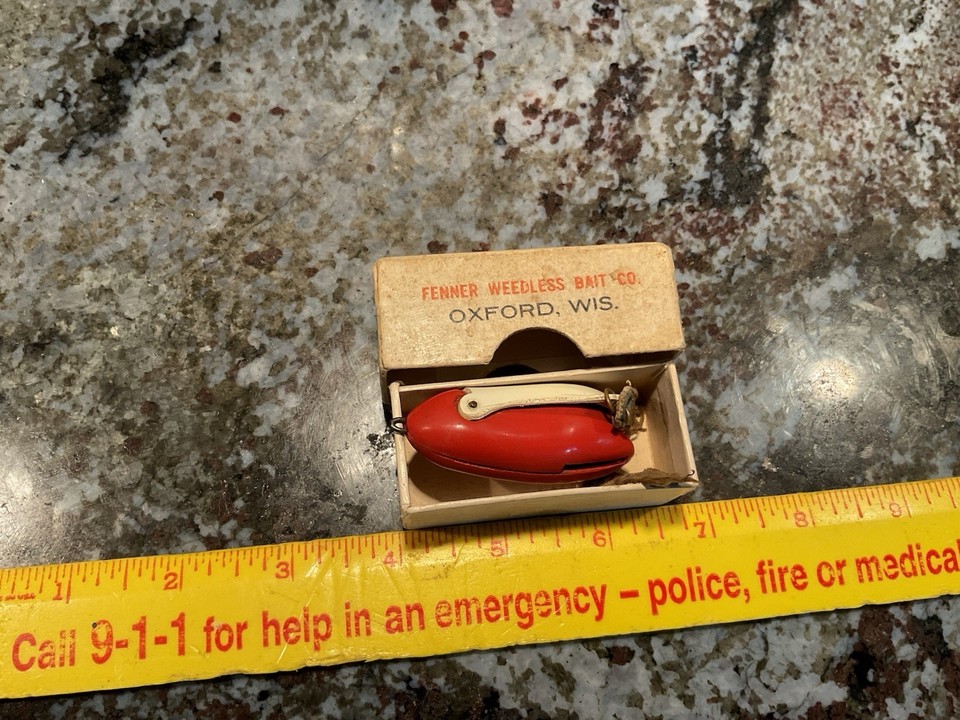 Vintage Wisconsin Fenner Weedless Automatic Fishing Lure Bait Antique ...