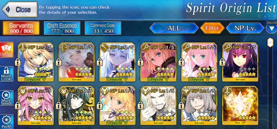 Fate Grand/Order NA Account: 11SSR Asec, Castoria, Melu, Koyansaka ...