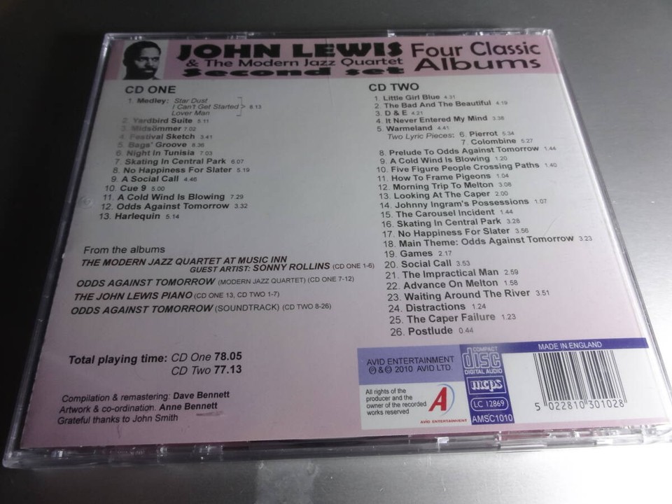 JOHN LEWIS AND THEMODERN QUINTET JOHN LEWIS AND MODERN JAZZ QUARTET FOR ...