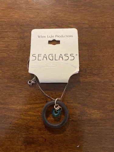 Beautiful White light productions Seaglass Necklace NEW | eBay