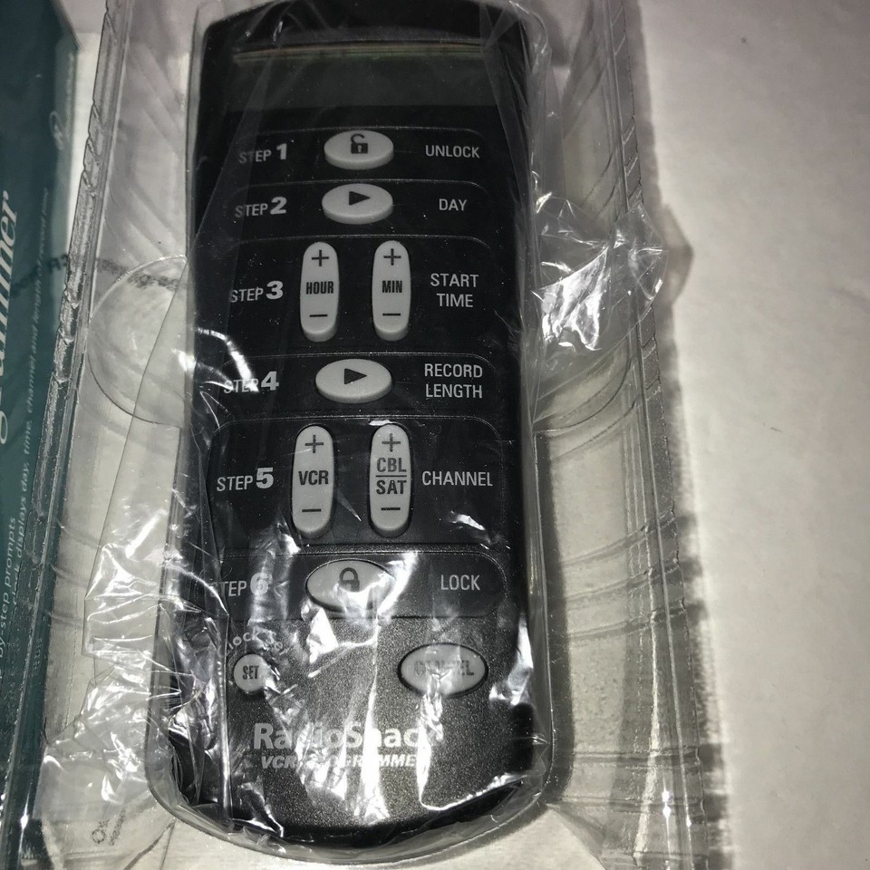 Radio Shack 15-1996 VCR Programmer Remote Control Vintage new old stock ...