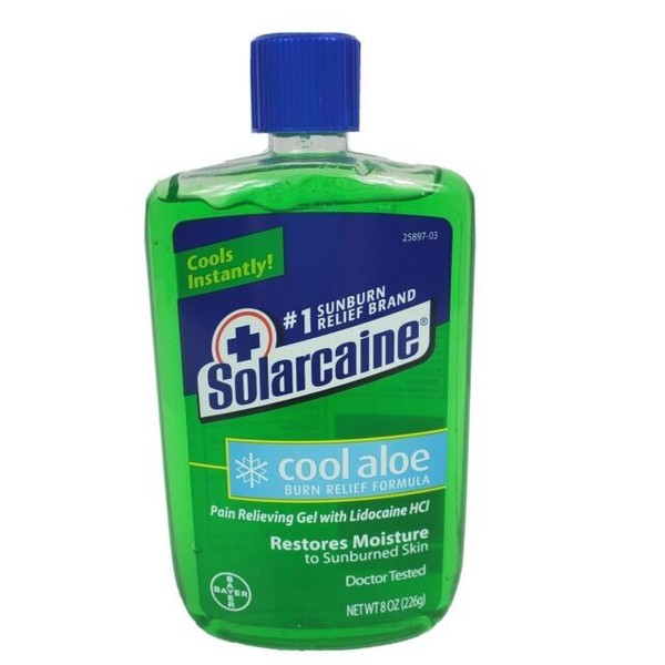 Solarcaine Cool Aloe with Lidocaine HCI Pain Relief Gel - 8 oz for sale ...