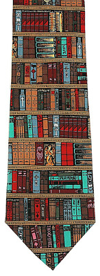 Pastor's Library Men's Necktie Religious Minister Priest Book 100% Silk ...
