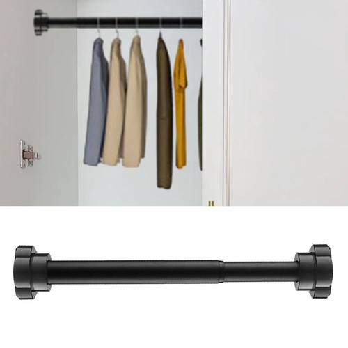 Telescopic Clothing Rod Adjustable Closet Rod Clothes Hanging Rod ...