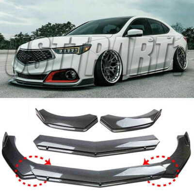 For Acura TLX 15-2020 Front Bumper Lower Lip Splitter Spoiler Body Kit ...