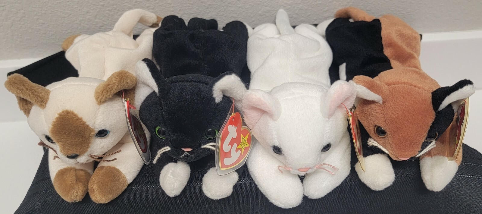 Snip, Zip, Flip, Chip, Ty Beanie Baby - Cats PE & PVC Pellets Retired ...