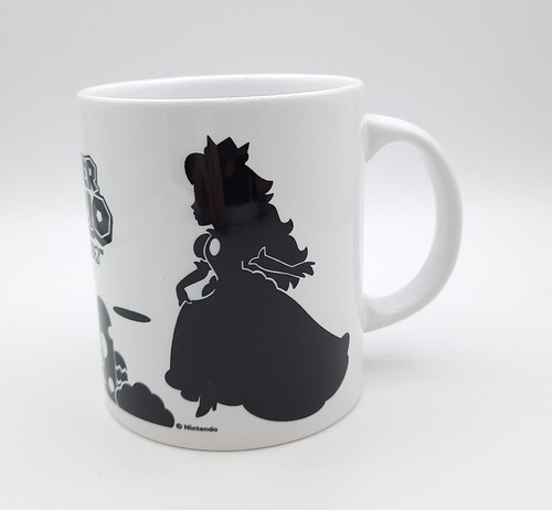 Super Mario Princess Peach Bic Camera limited coffee mug Japan black ...