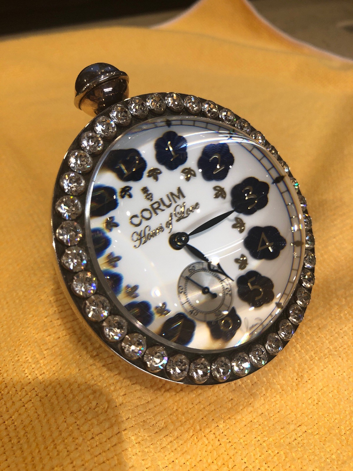 CORUM THE HOURS OF LOVE COLLECTORS SERIES SWISS MADE STERLING SILVER ...