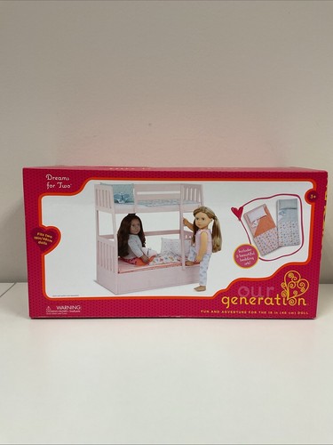 Our Generation Dreams for Two Pink Bunk Beds Set for 18" Dolls- New ...