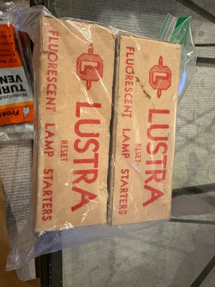 2 VINTAGE Boxes Lustra LRS-4 Fluorescent Lamp Starter Box 20 total | eBay