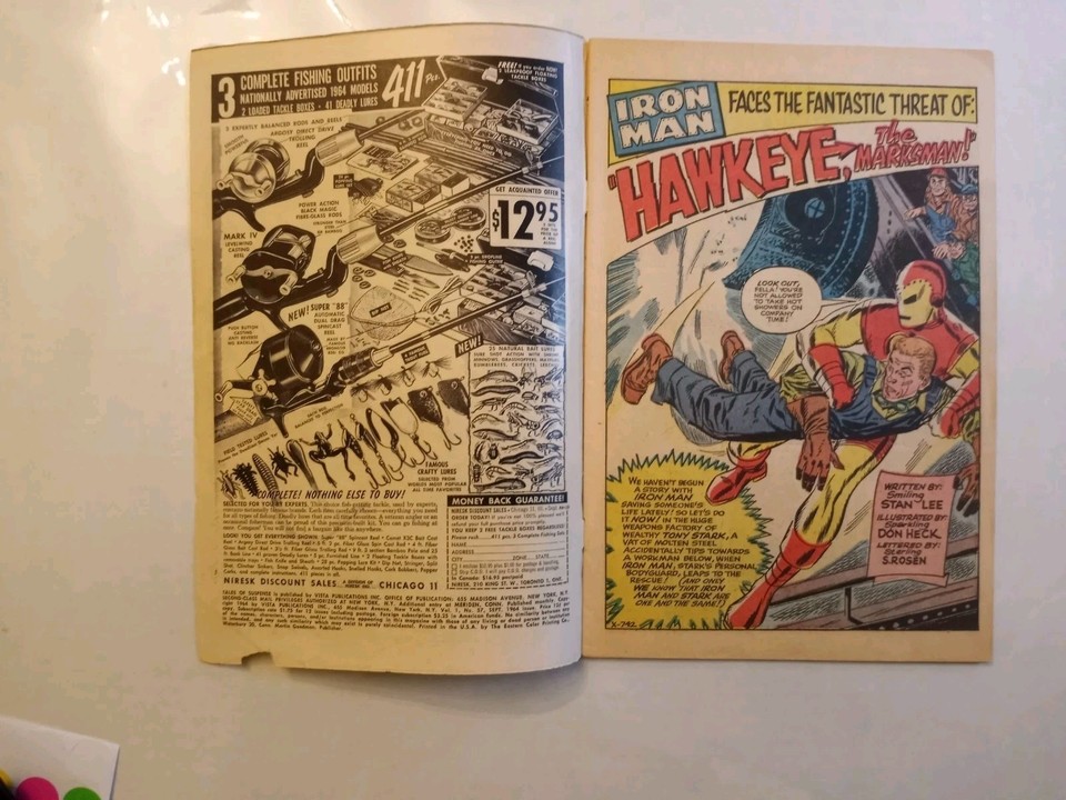 Tales of Suspense #57 (Marvel Comics September 1964) 1st Appearance of ...