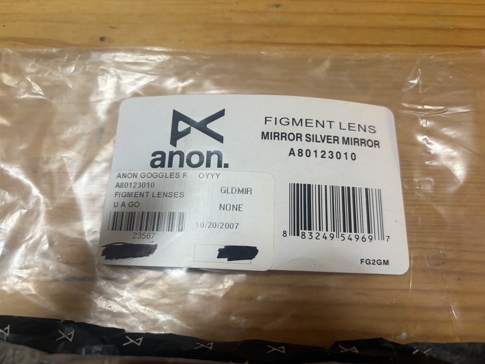 Anon Figment Replacement Goggle Lens Mirror Silver Gold Mirror ...
