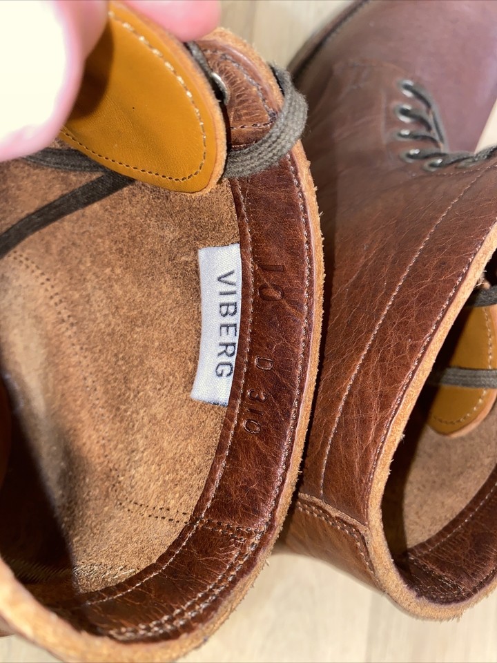 Viberg 310 Bison Service Boots Size 10 Brown Natural | eBay
