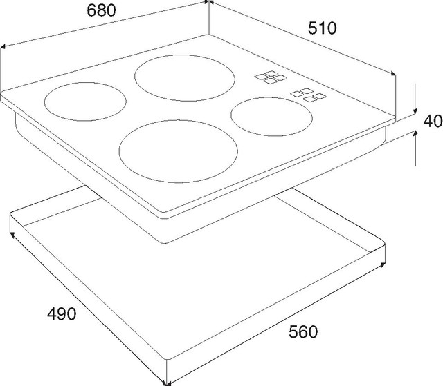 Baumatic - 70cm Ceramic Electric Cooktop Model GECE7002 for sale online ...