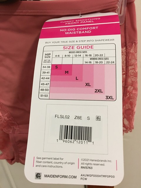 WOMEN'S SIZE SMALL MAIDENFORM FLEXEES&NBSP LACE BRIEFS STYLE FLSL02 for ...