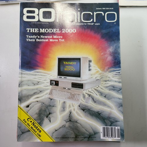 80 Micro Tandy TRS-80 Magazines Radio Shack- Vintage Tech Collectible ...